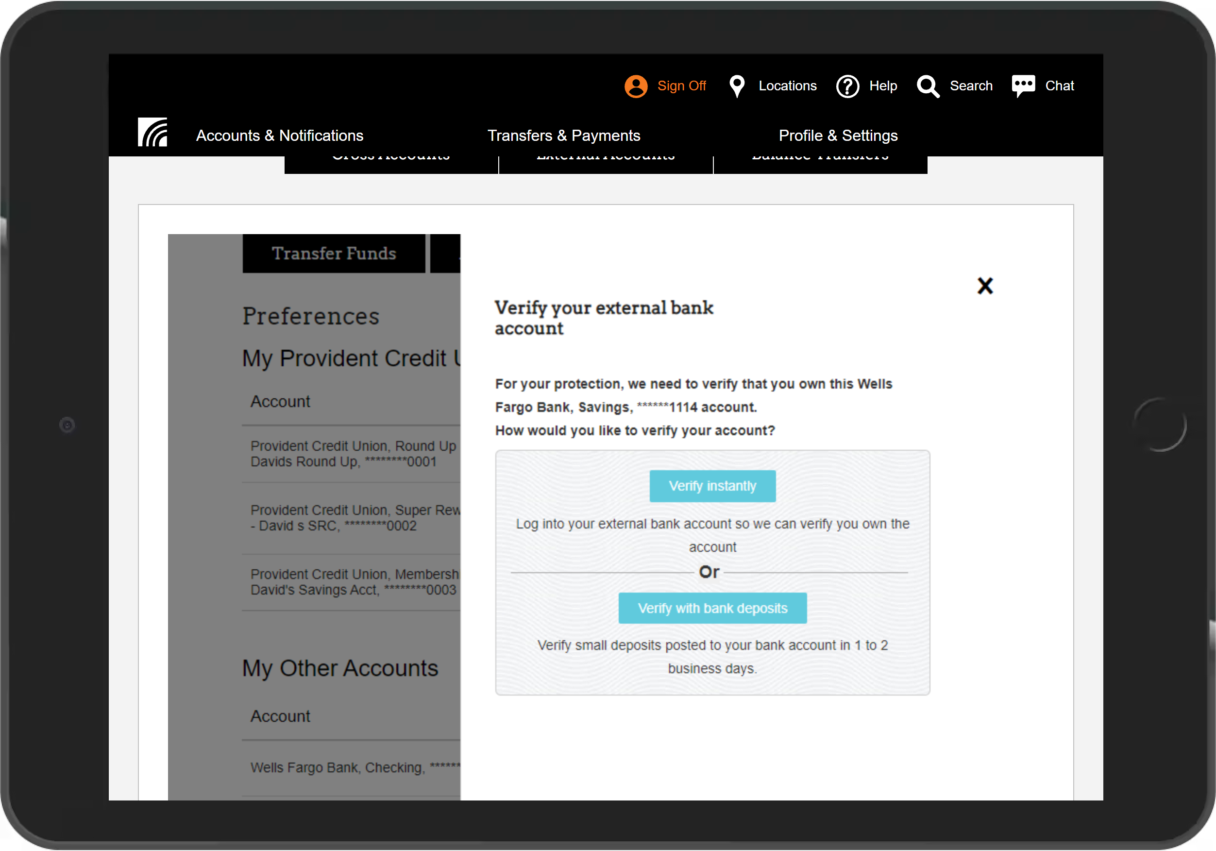 External Transfers | Provident Credit Union