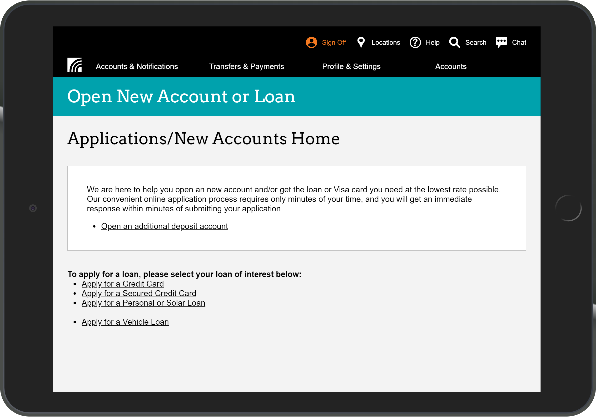 Open New Account | Provident Credit Union